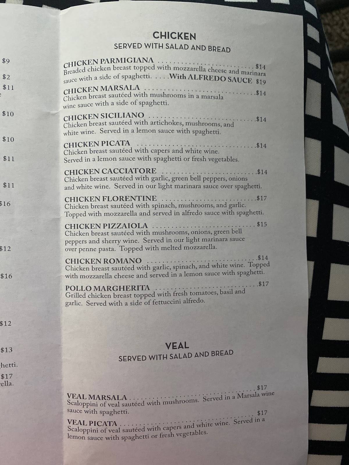 Menu at Casa Pasta Italian Restaurant- Helotes, Helotes