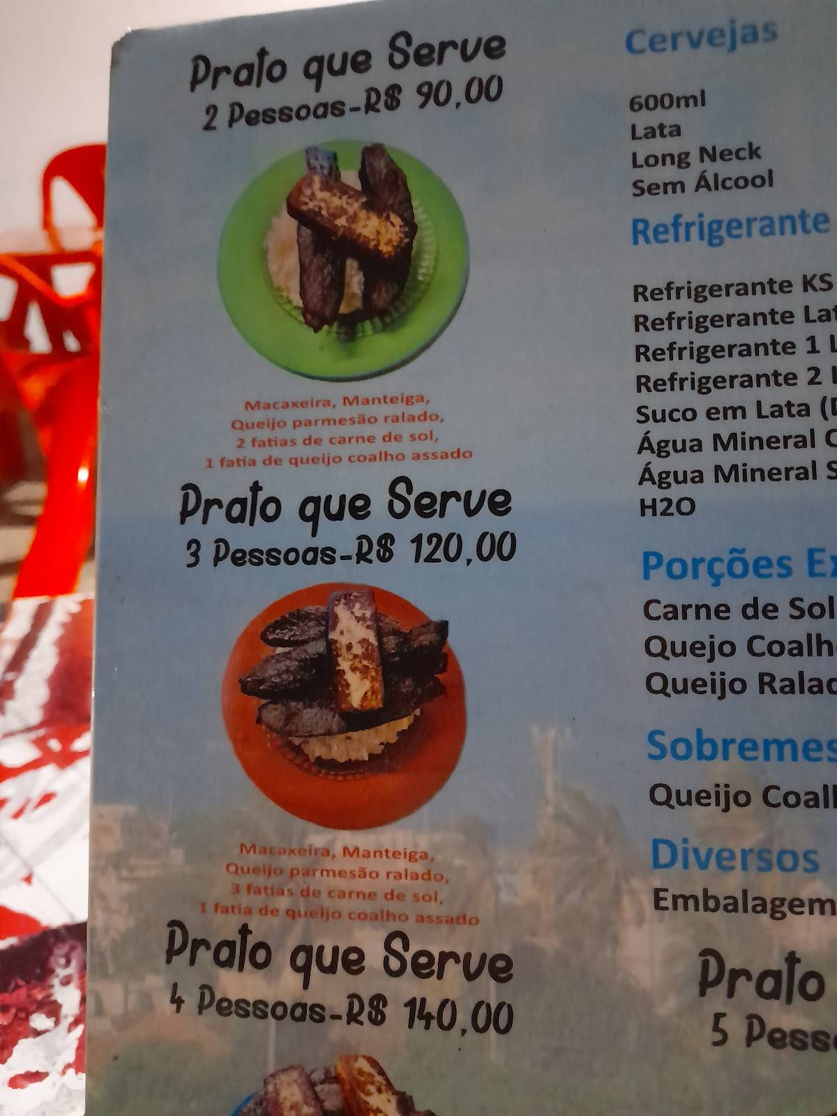 Menu em Casa de Noca restaurante, Olinda, Rua Bertioga