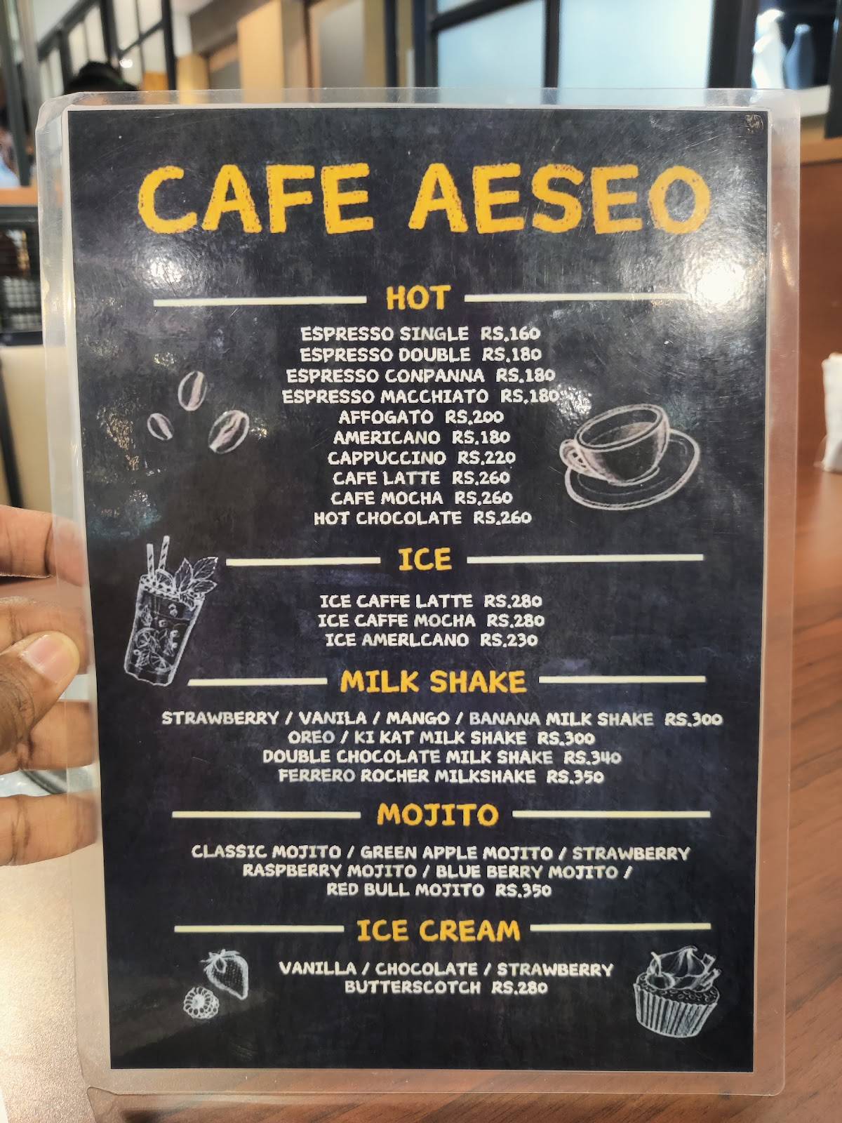 Menu at Aeseo Korean Restaurant, Chennai