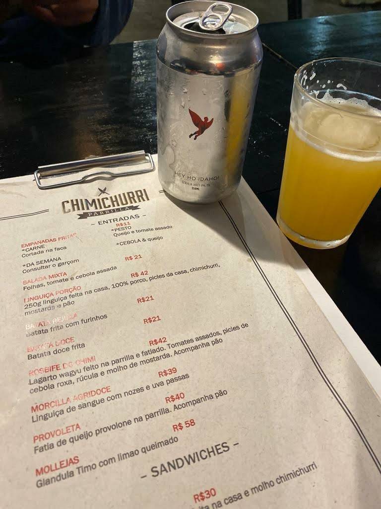 Menu em Chimichurri Parrilla restaurante, São Paulo