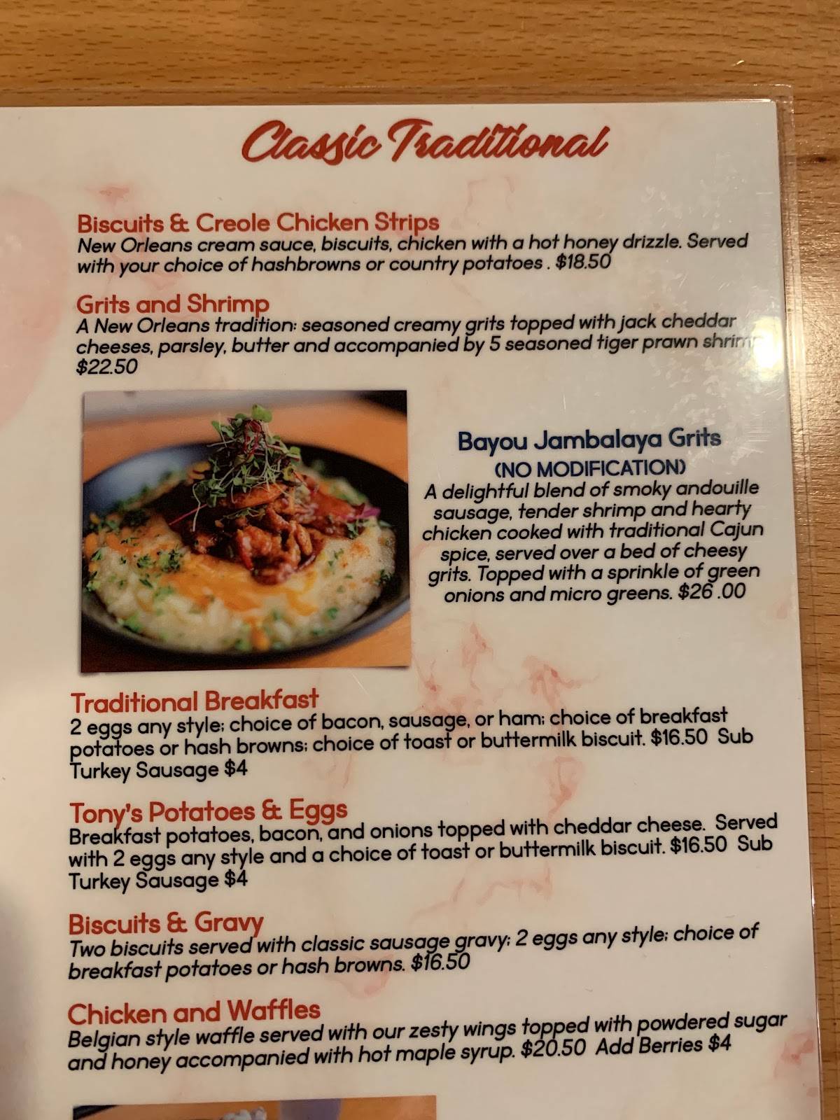 Menu at Classic Eats pub & bar, Burien