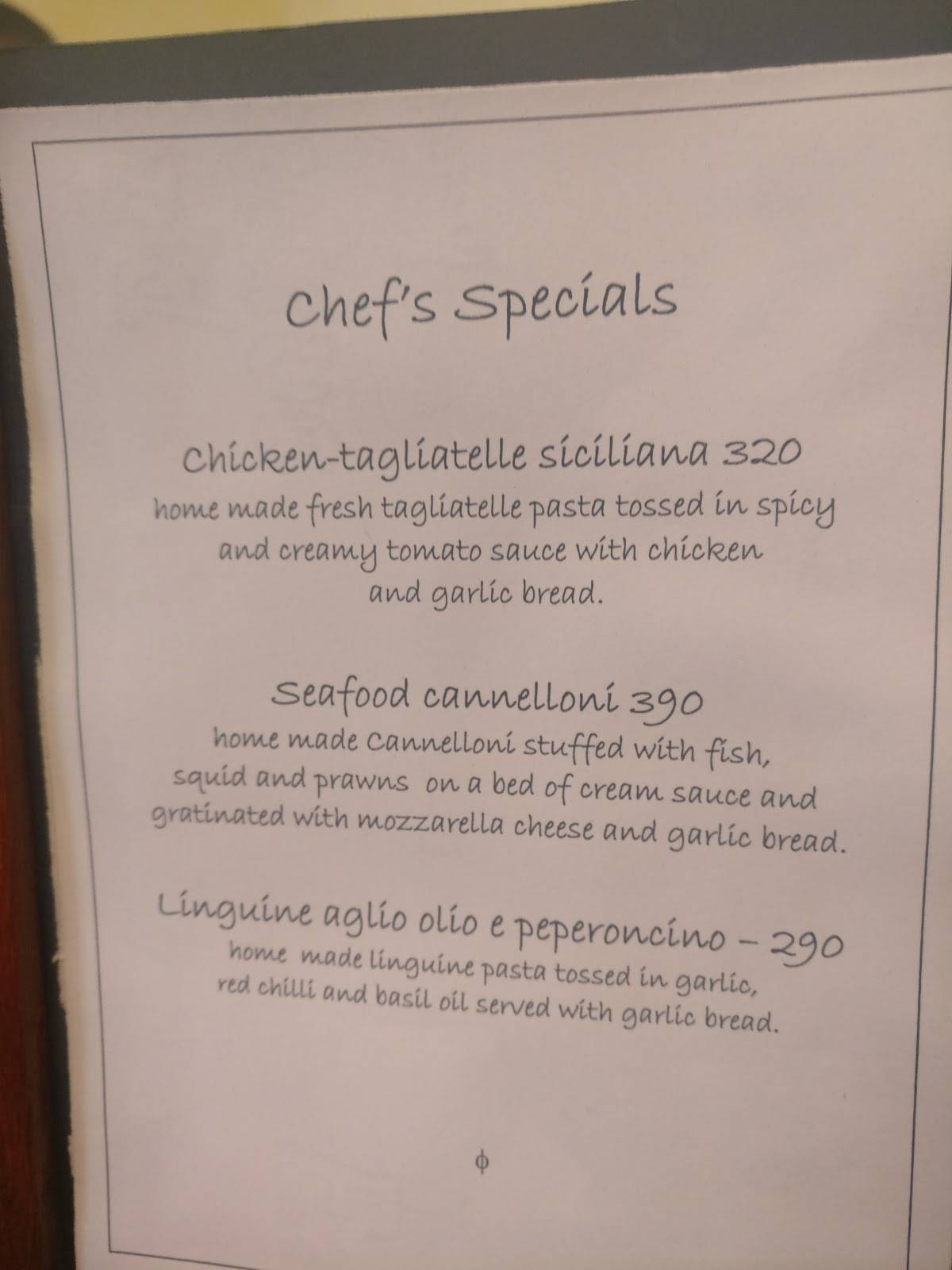 Menu at Cocoa Tree - MG Road, Kochi, The Avenue Regent