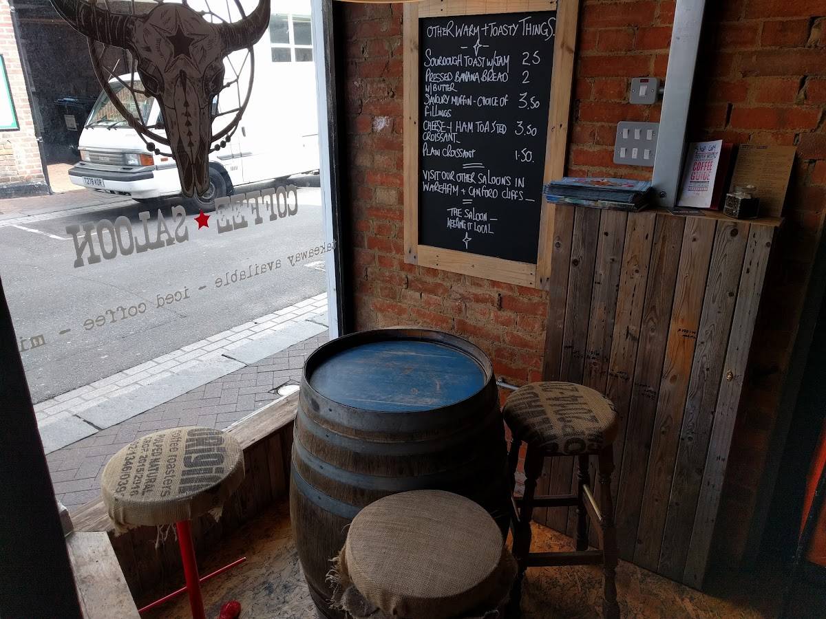 Menu at Coffee Saloon cafe, Poole, 2 Grand Parade