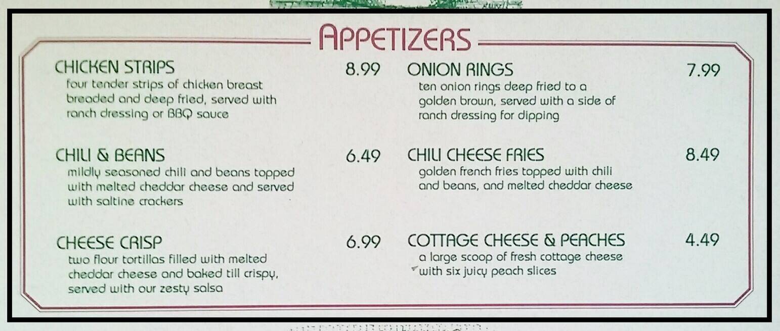 Menu at Country Boys Restaurant, Phoenix, E Greenway Rd