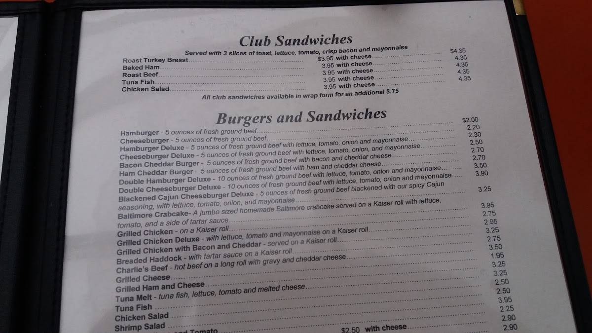 Menu at Country Place restaurant, Perkasie, PA-313