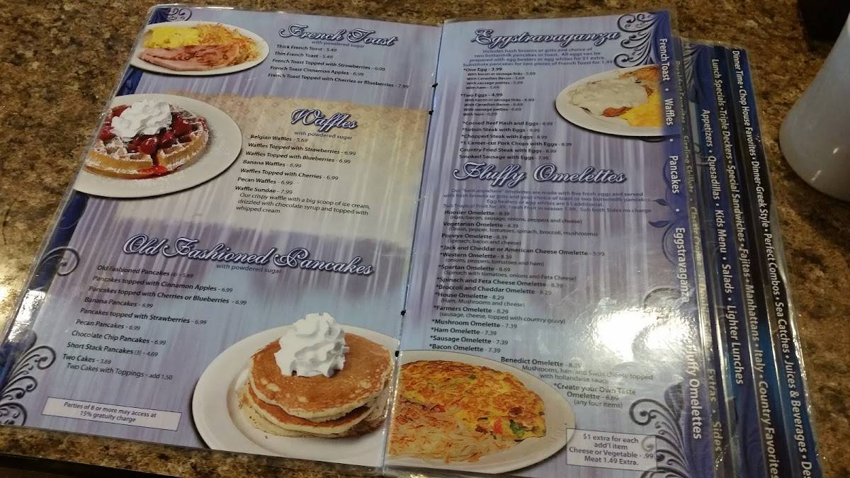 Menu at Cozy Table restaurant, Bloomington