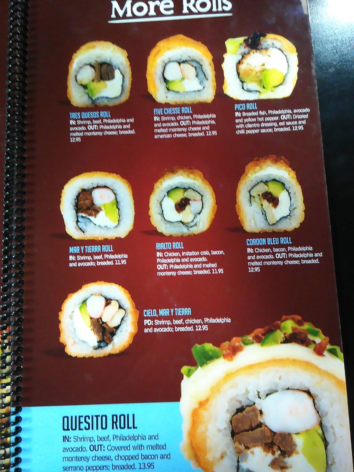 Carta de Culichi Town Restaurant, Rialto