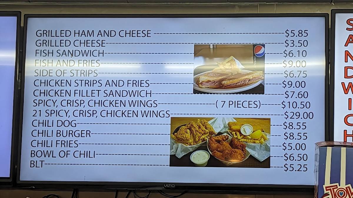 Menu at David's Brawny Burger restaurant, Klamath Falls