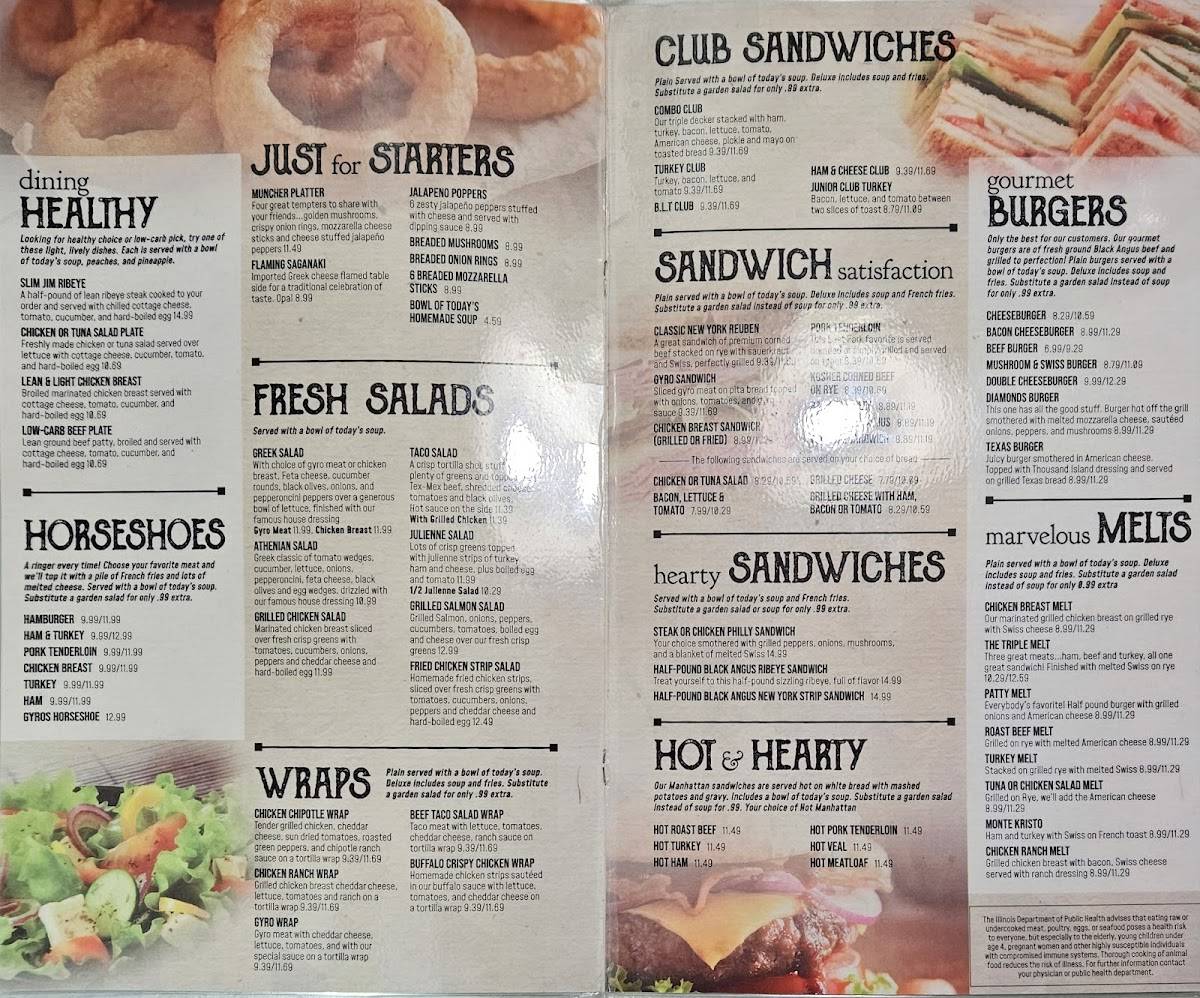 Menu at Diamonds Family Restaurant, Decatur