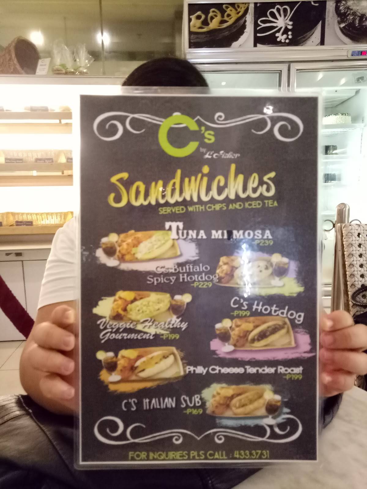 Menu at Calea Pastries & Coffee desserts, Bacolod, Balay Quince