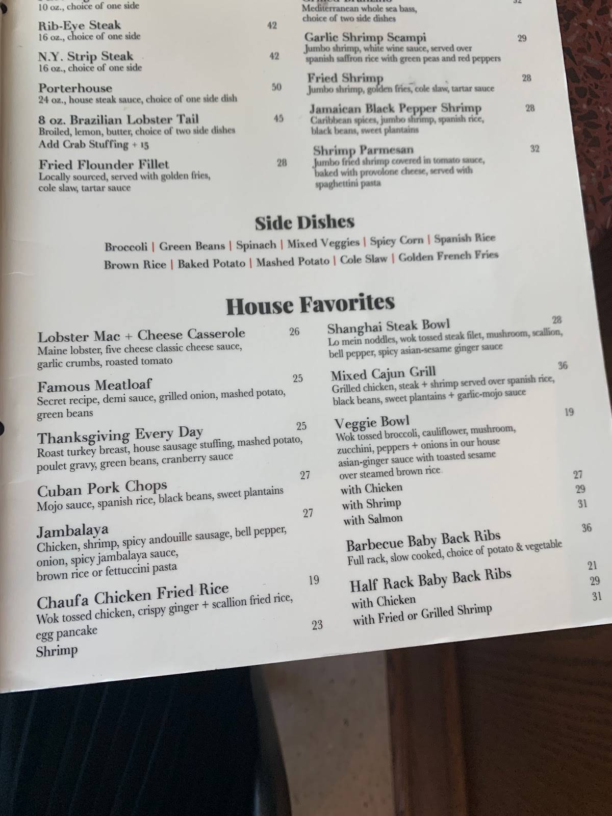 Menu at Tops Diner desserts, East Newark