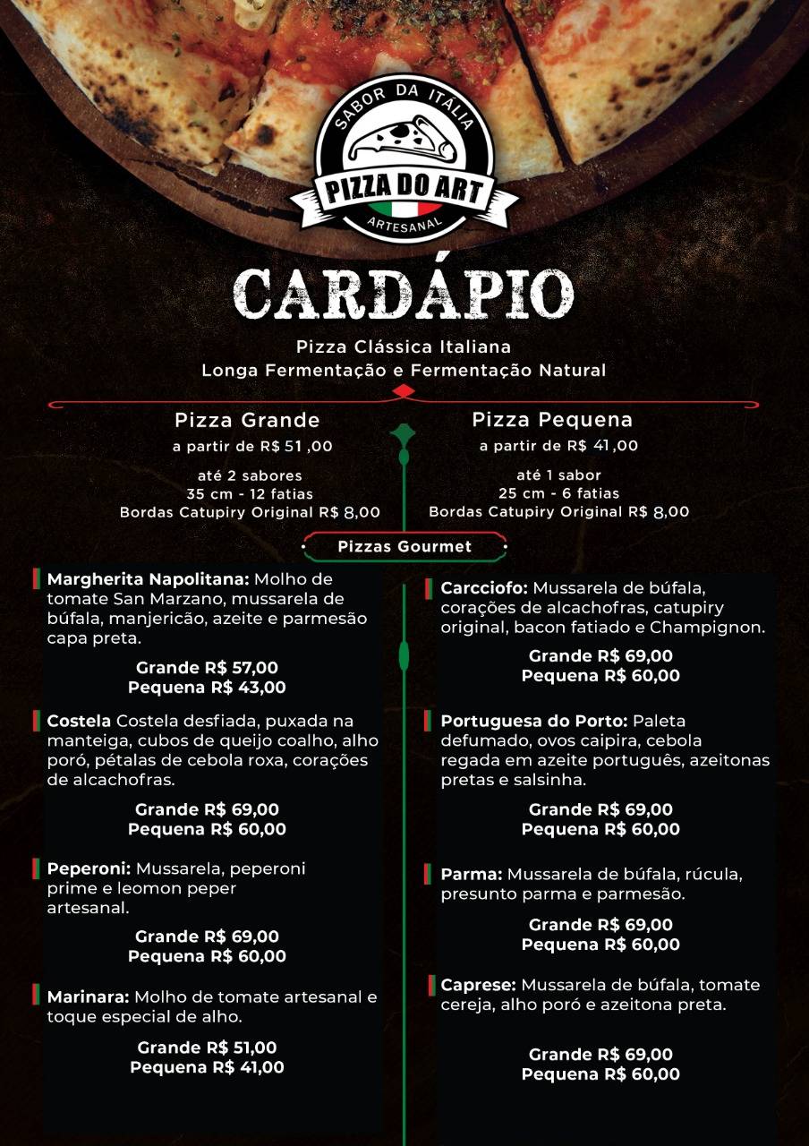 Menu em Do'Art Pizzaria, São Leopoldo