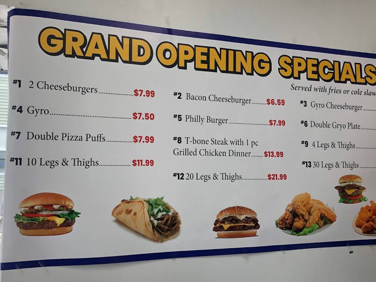 Menu at Dolphin Chicken, Fish and Grill restaurant, Springfield