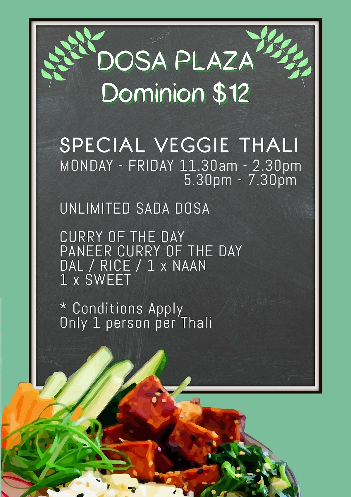 Menu at Dosa Plaza Dominion Road restaurant, Auckland, Unit 5/875 ...