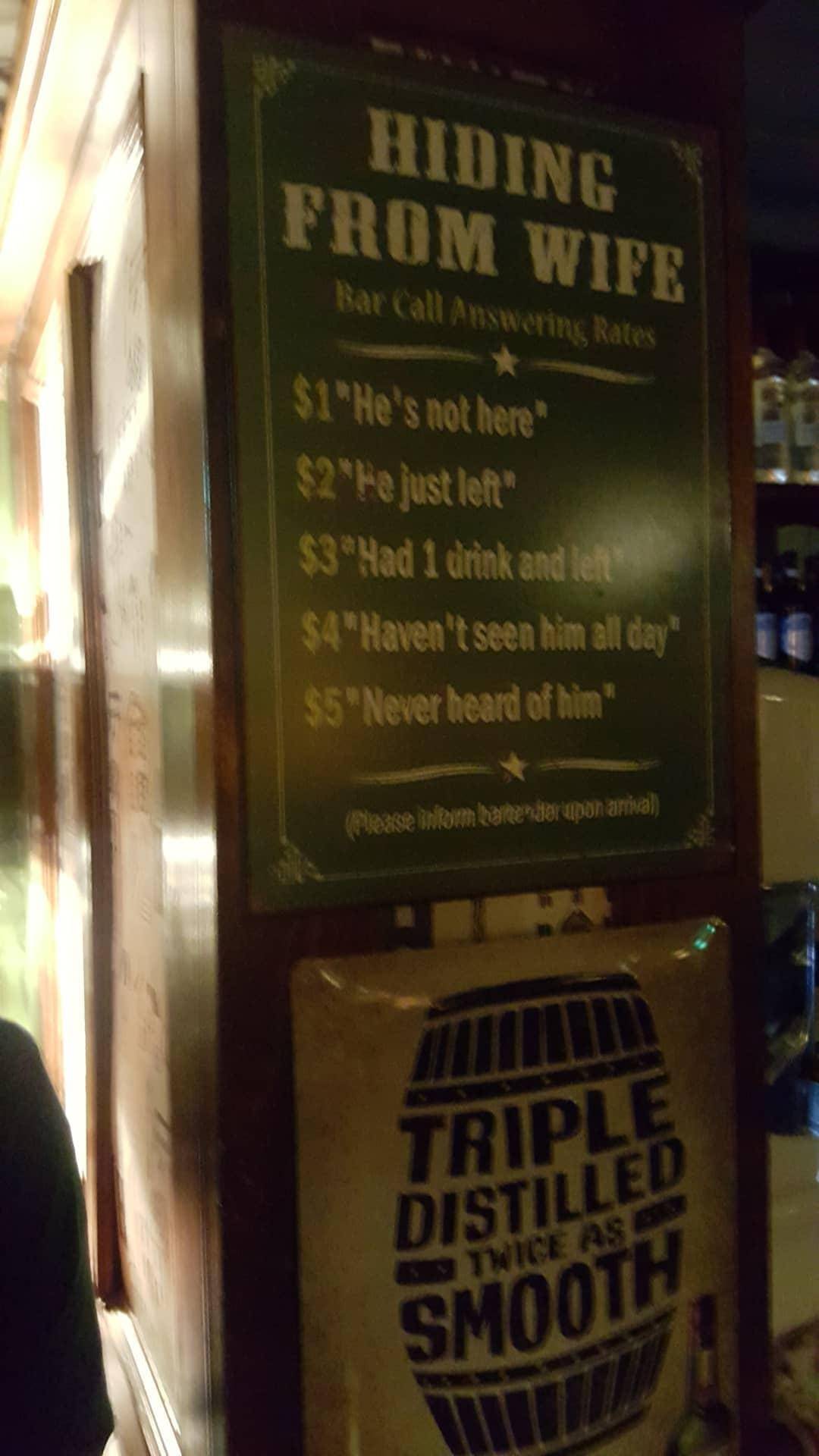 Menu at The Ginger Man pub & bar, Dublin
