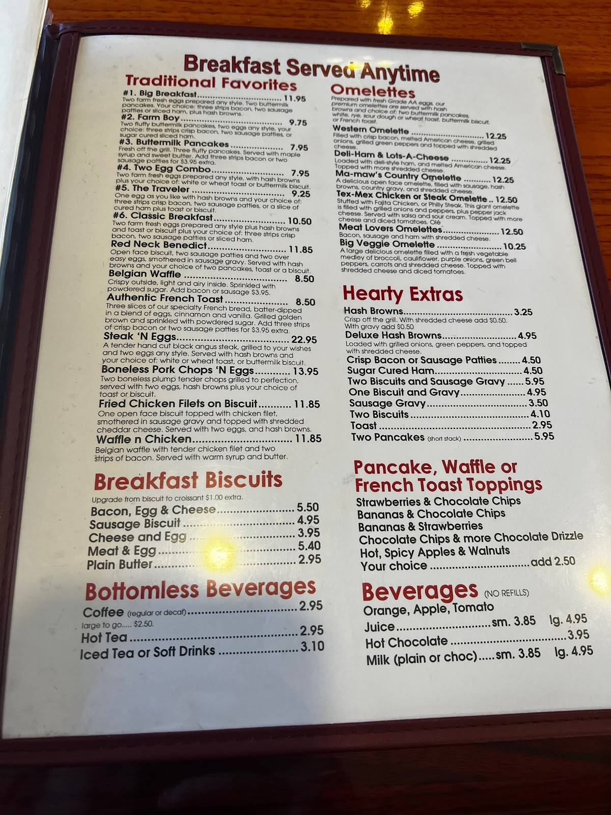 Menu at Dwight's Of St. Albans restaurant, Saint Albans
