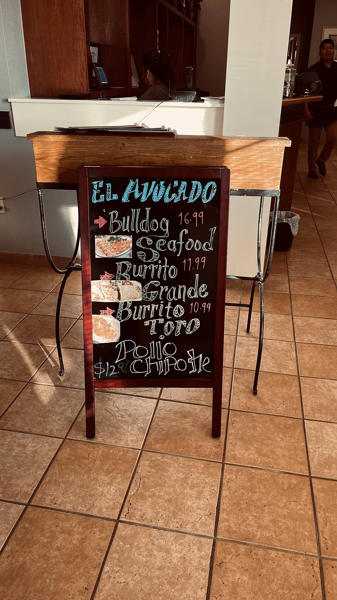 Menu at El Avocado Mexican Restaurant, Okmulgee