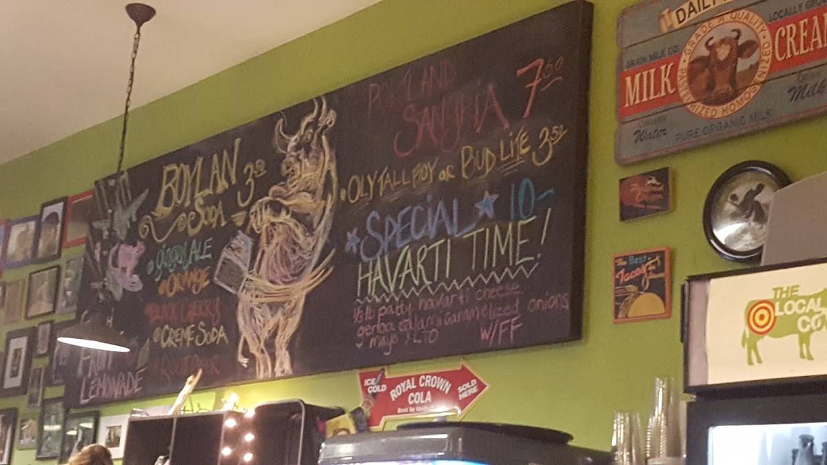 Menu at The Local Cow fast food, Gresham