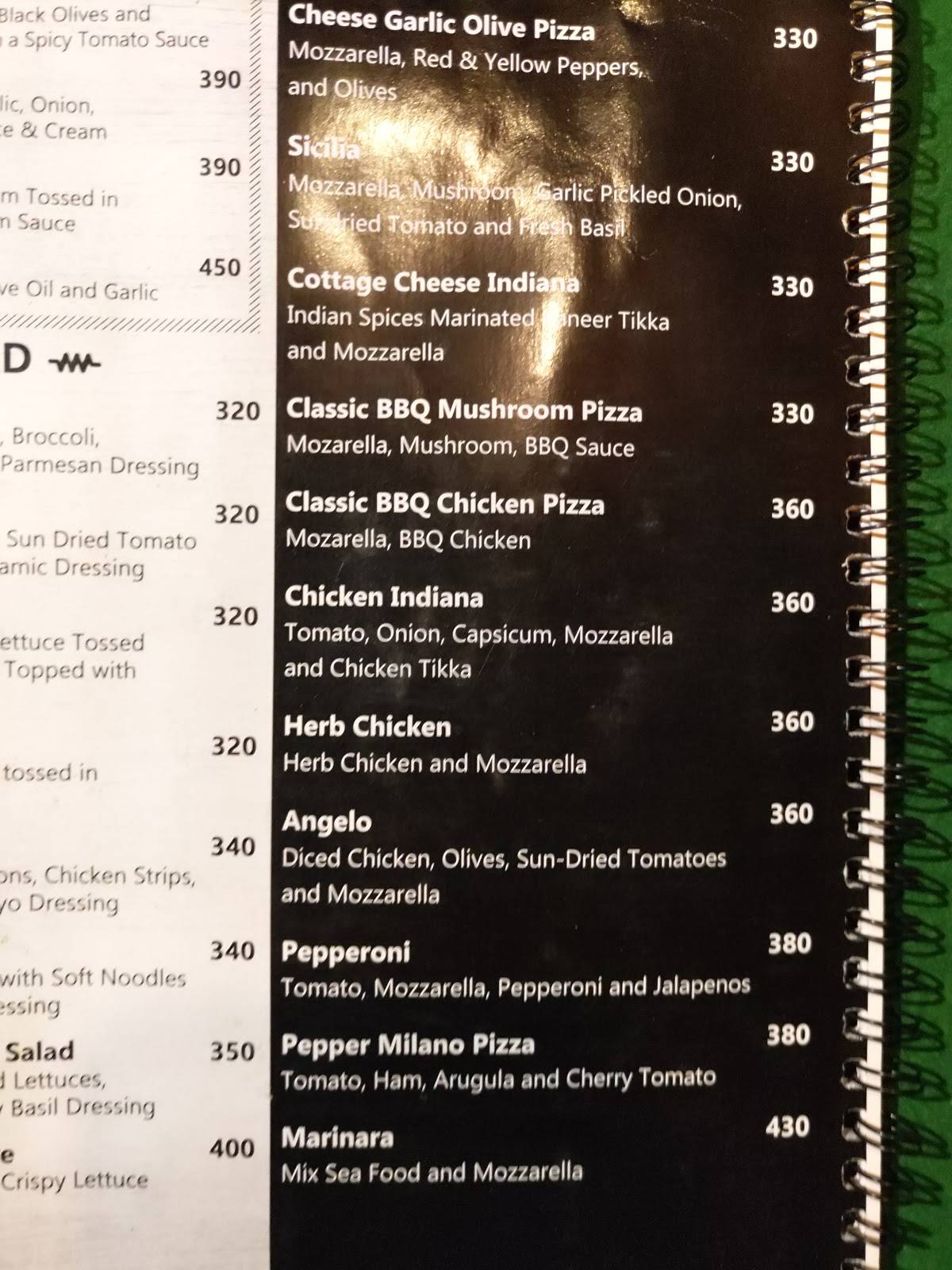 Menu at Filament Bar (Baner), Pune, Rajwada chowk
