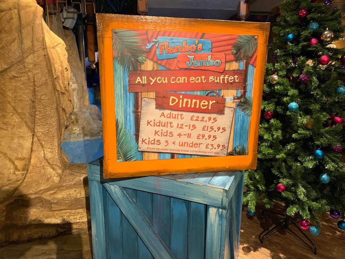Menu at Flambo's Jambo’s restaurant, Alton