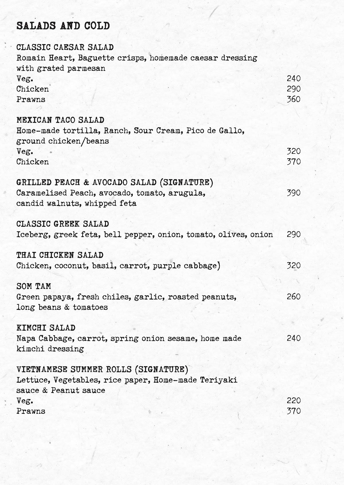 Menu at Foresta Multi-Cuisine Restaurant, Dehradun