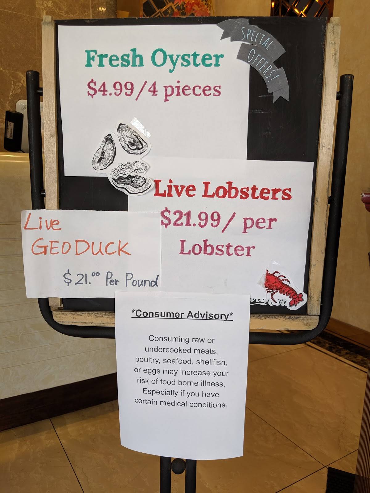 Menu at Warehouse Buffet BBQ, Foster City