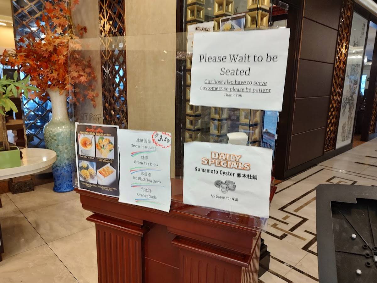 Menu at Warehouse Buffet BBQ, Foster City