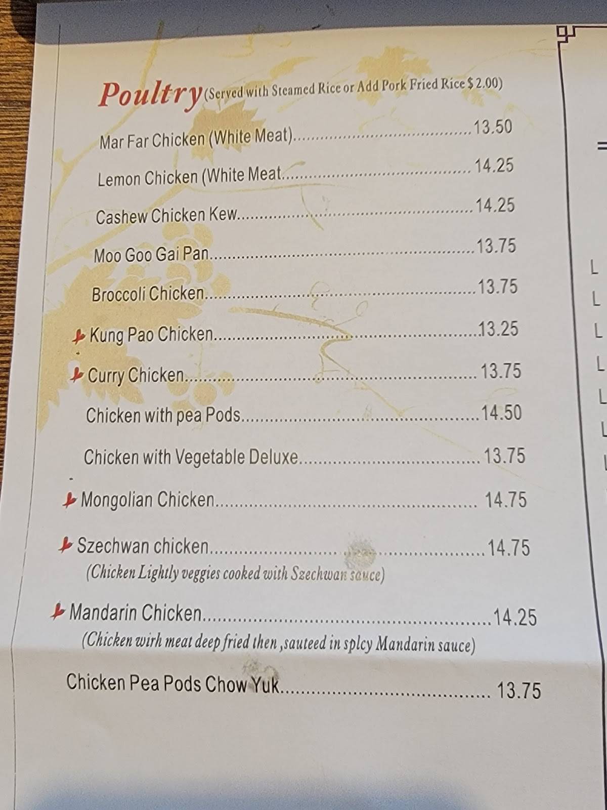 Menu at Four Seasons Restaurant, Grants Pass