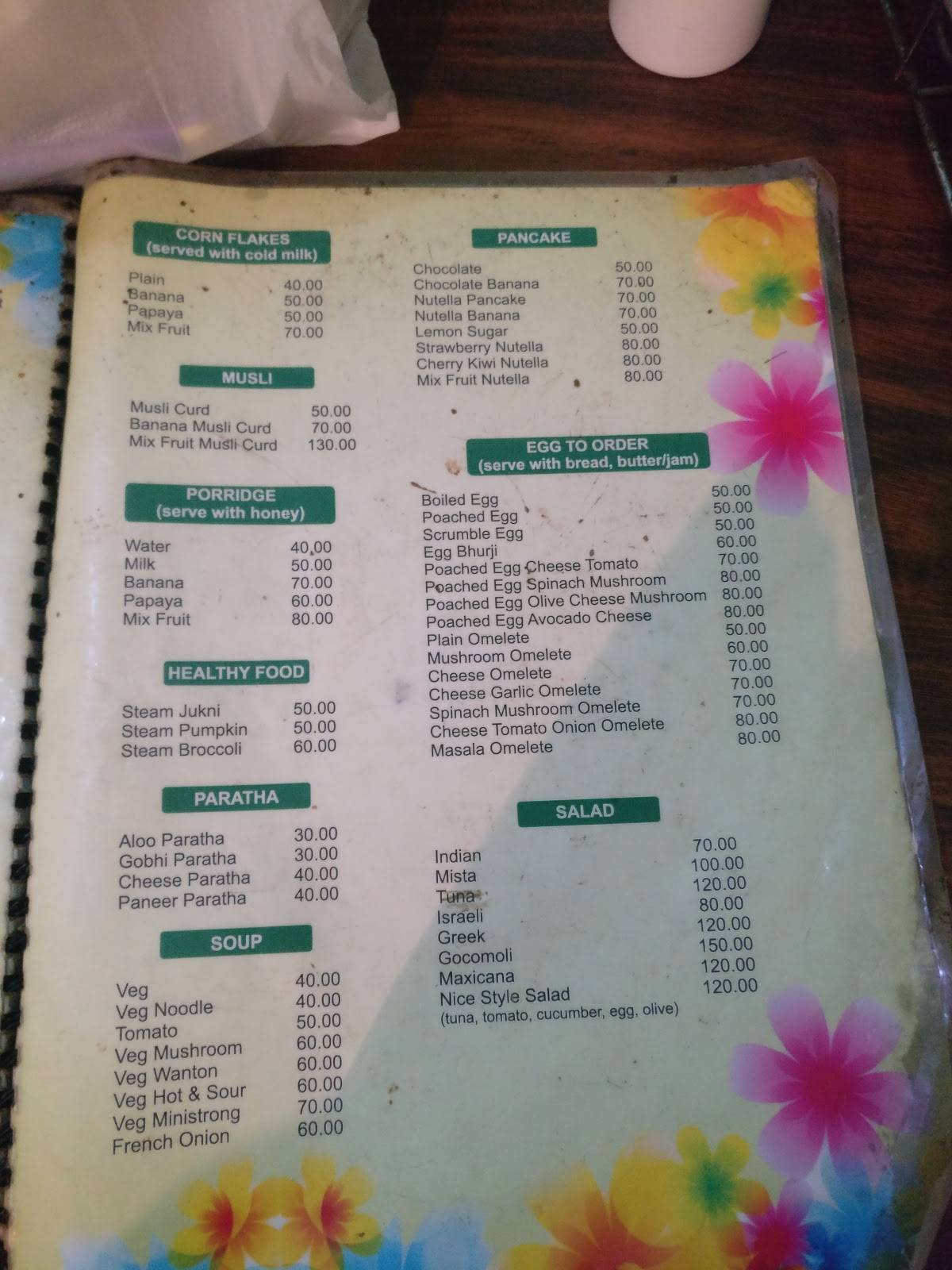 Menu at Frog Life Cafe, Rishikesh, 48HC+GG9