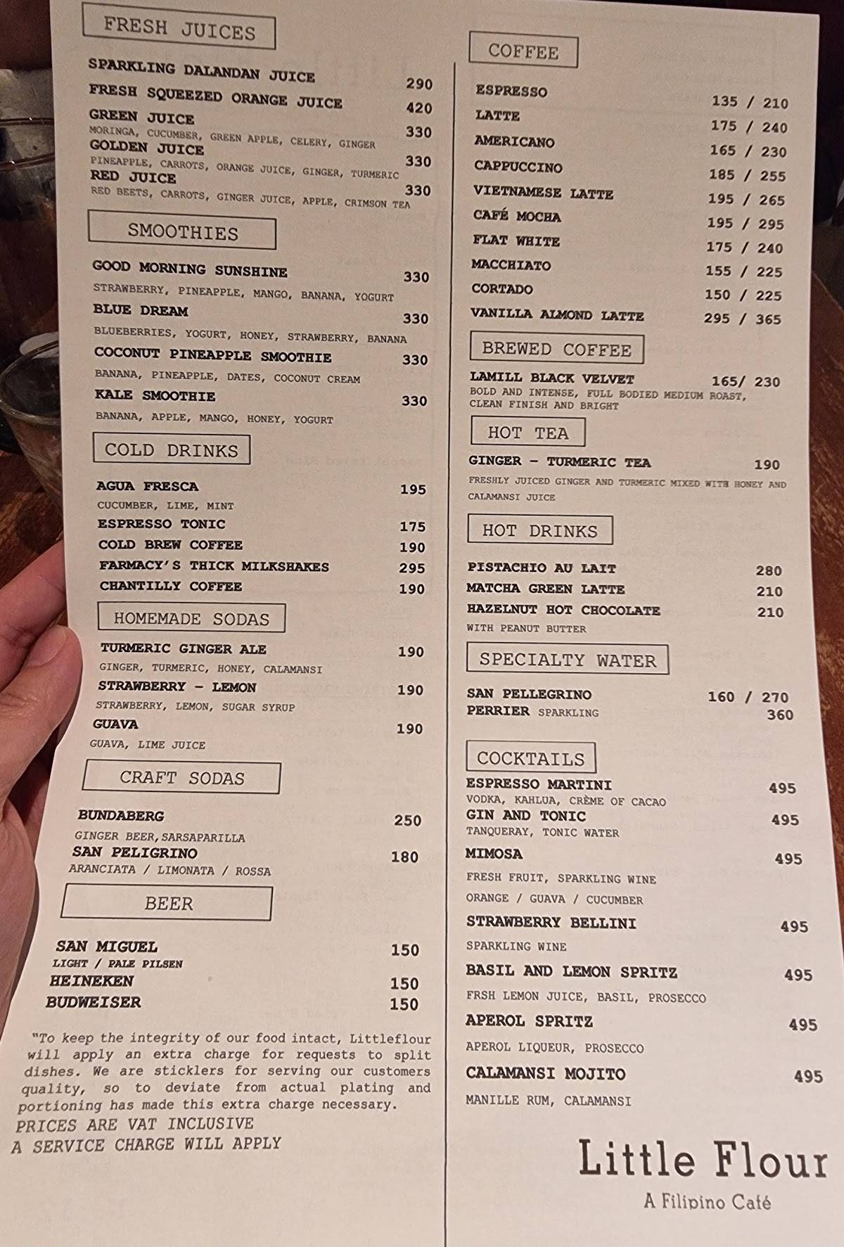 Menu at George and Onnie's - Megamall restaurant, Mandaluyong