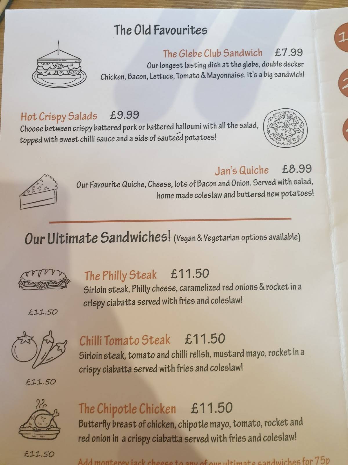 Menu at Glebe Farm Shop & Tea Room cafe, Kettering