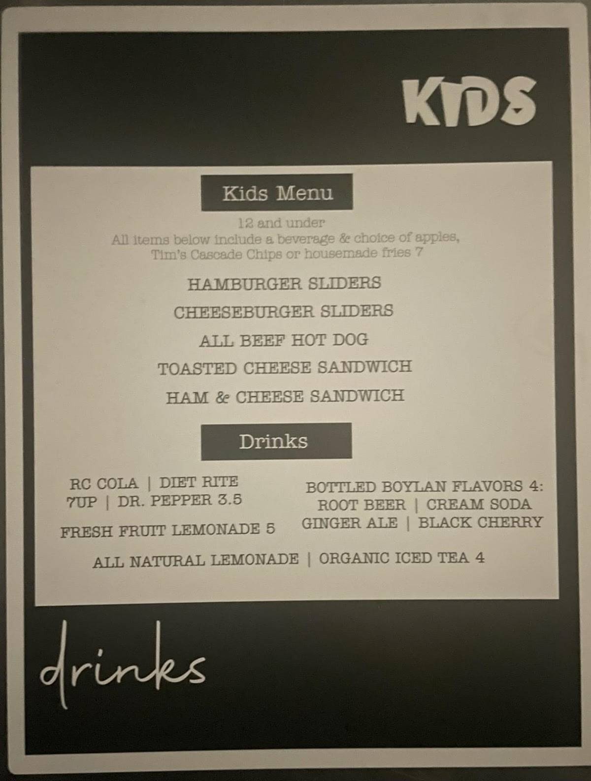 Menu at The Local Cow fast food, Gresham