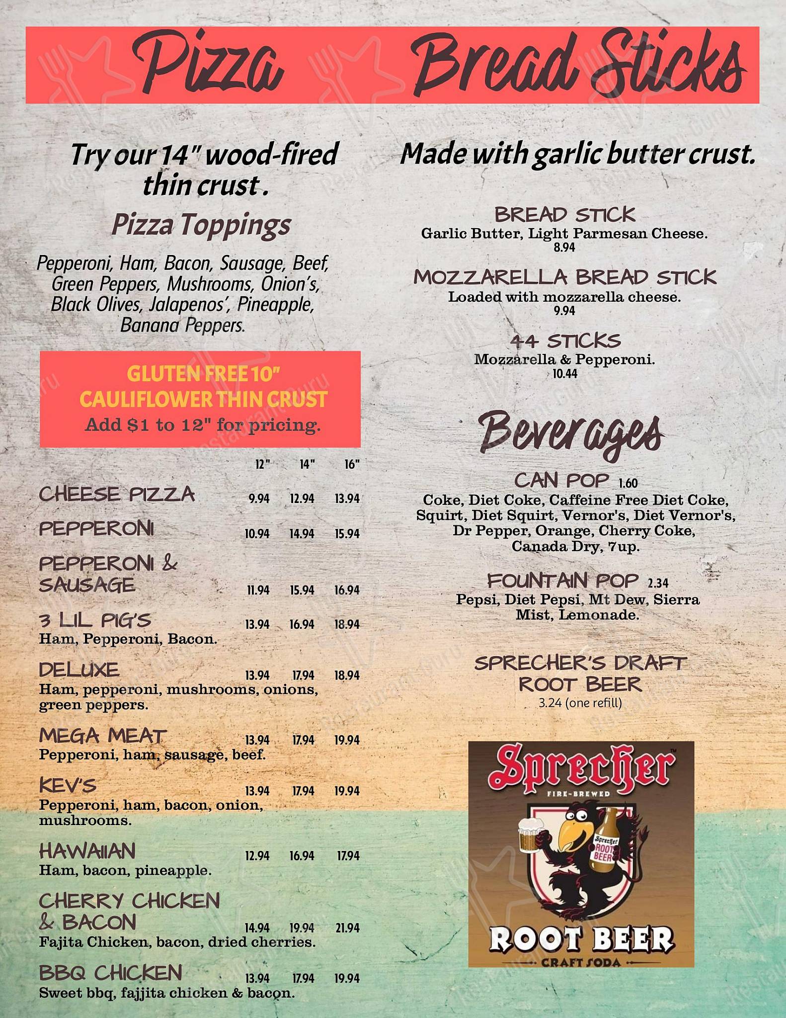 Menu at Grille 44 pub & bar, Bear Lake