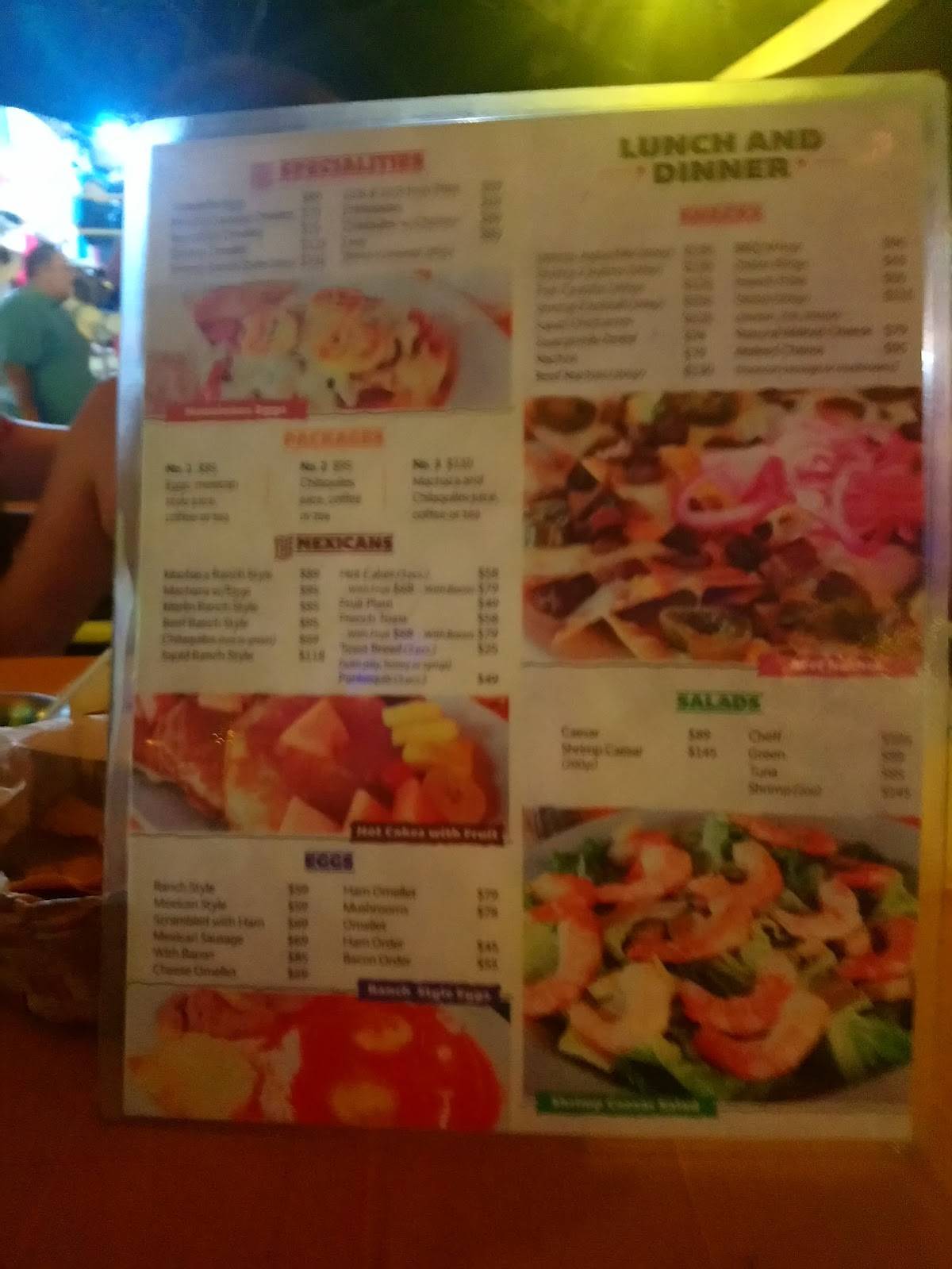 Menu at Gus & Gus Restaurant Bar & Grill, Mazatlán