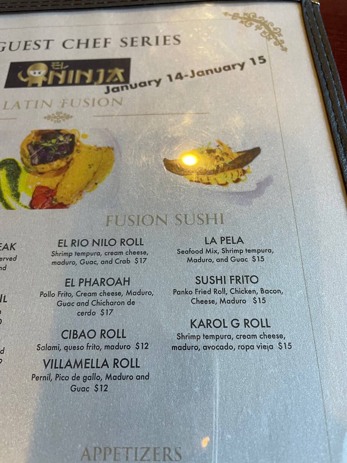 Menu at El Rio Nilo Restaurant, Hackensack