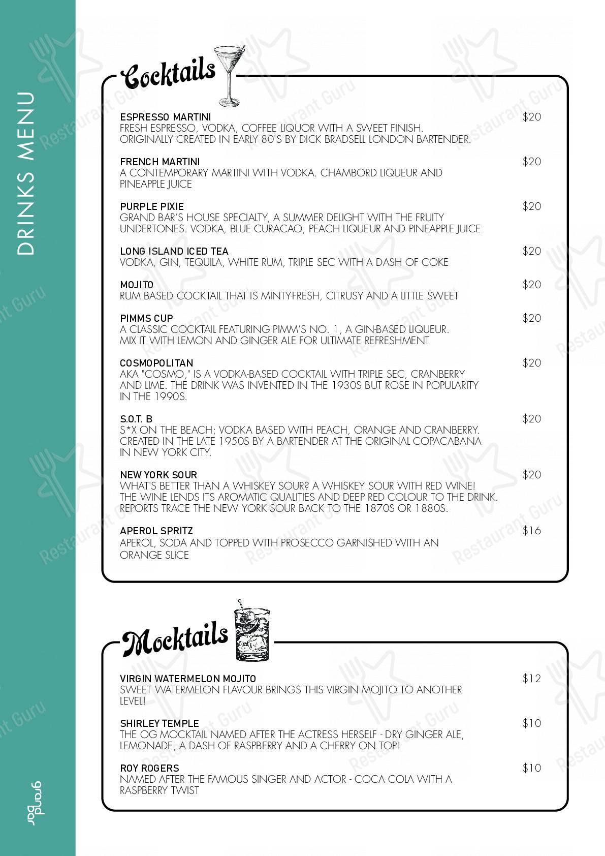 Menu at Hector's Modern Australian Kitchen restaurant, Goolwa