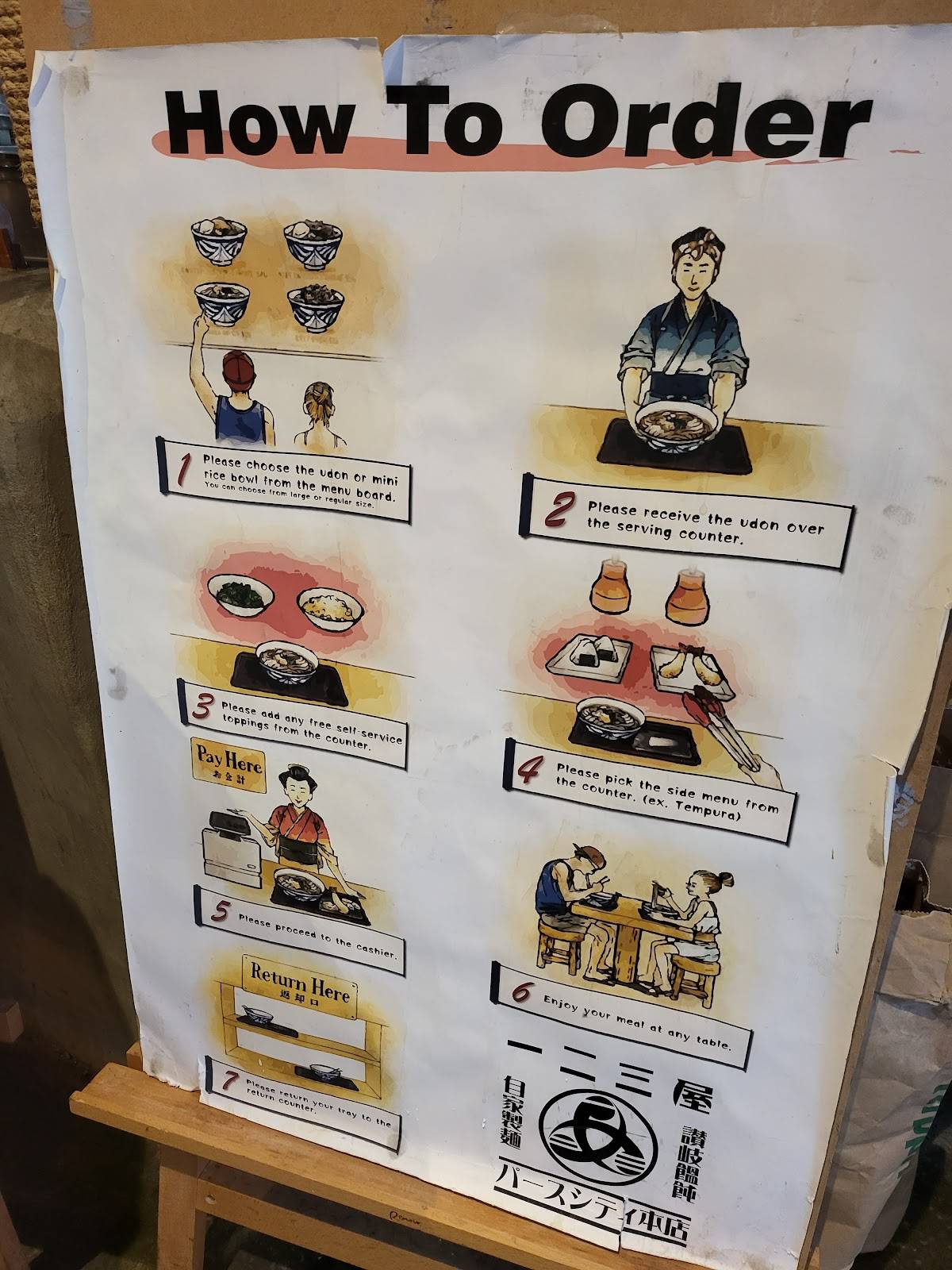 Menu at Hifumiya Udon Noodle House restaurant, Perth