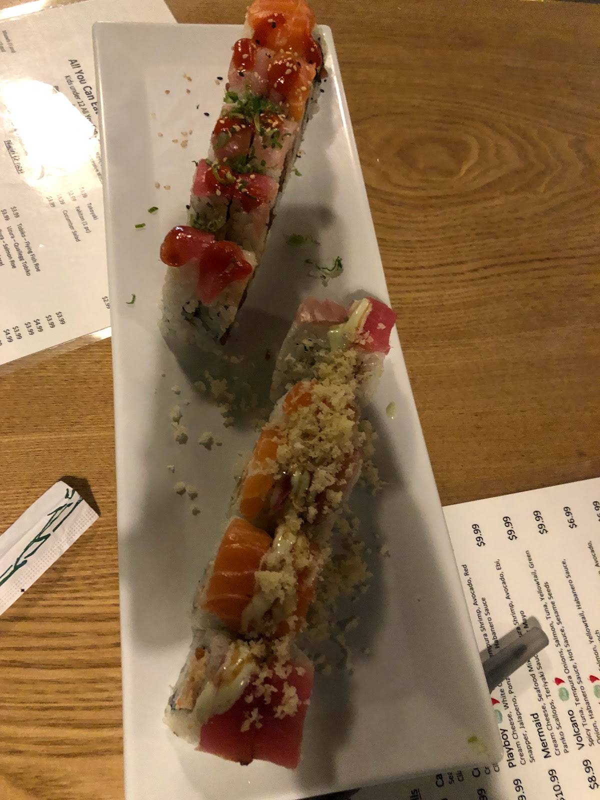 Menu at Hinoki Sushi restaurant, Reno