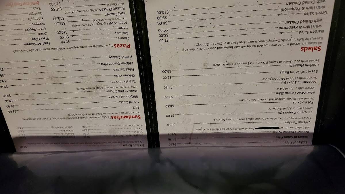 Menu at Home Cafe, Brockton