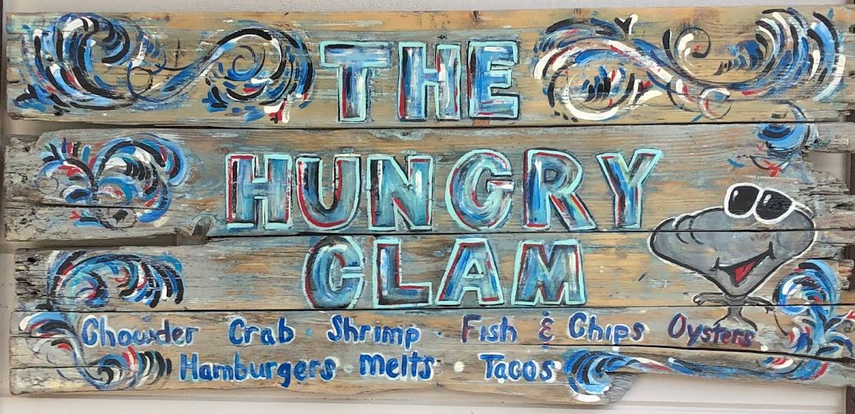 Menu at Hungry Clam restaurant, Brookings