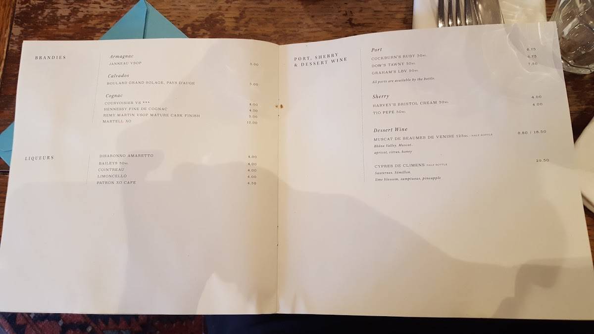 Menu at The White Bear pub & bar, Ruislip, Ickenham Rd