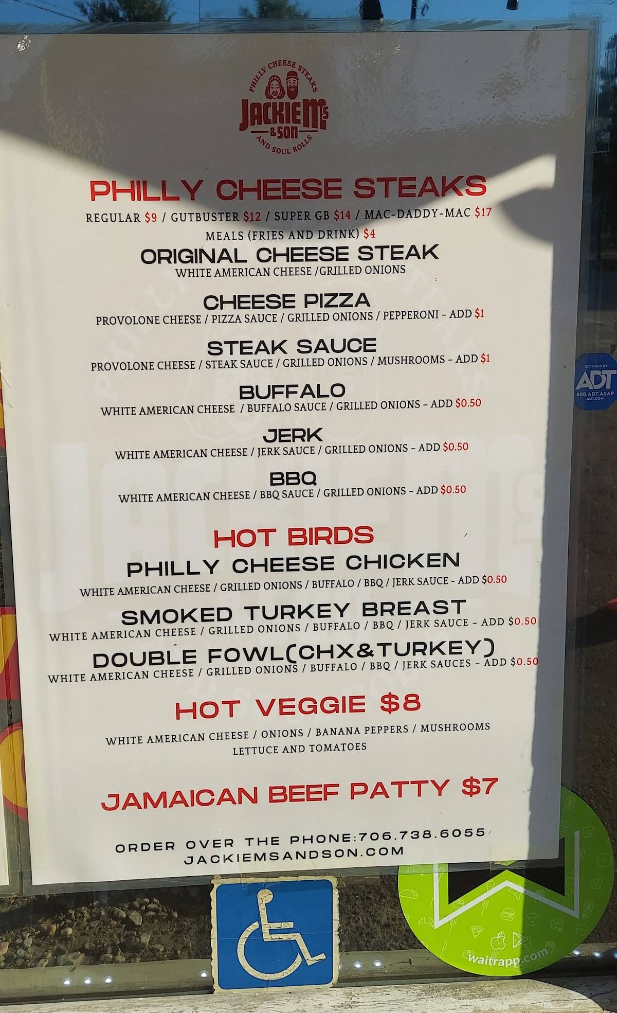 Menu at Jackie M's and Son Cafe and Catering, Augusta