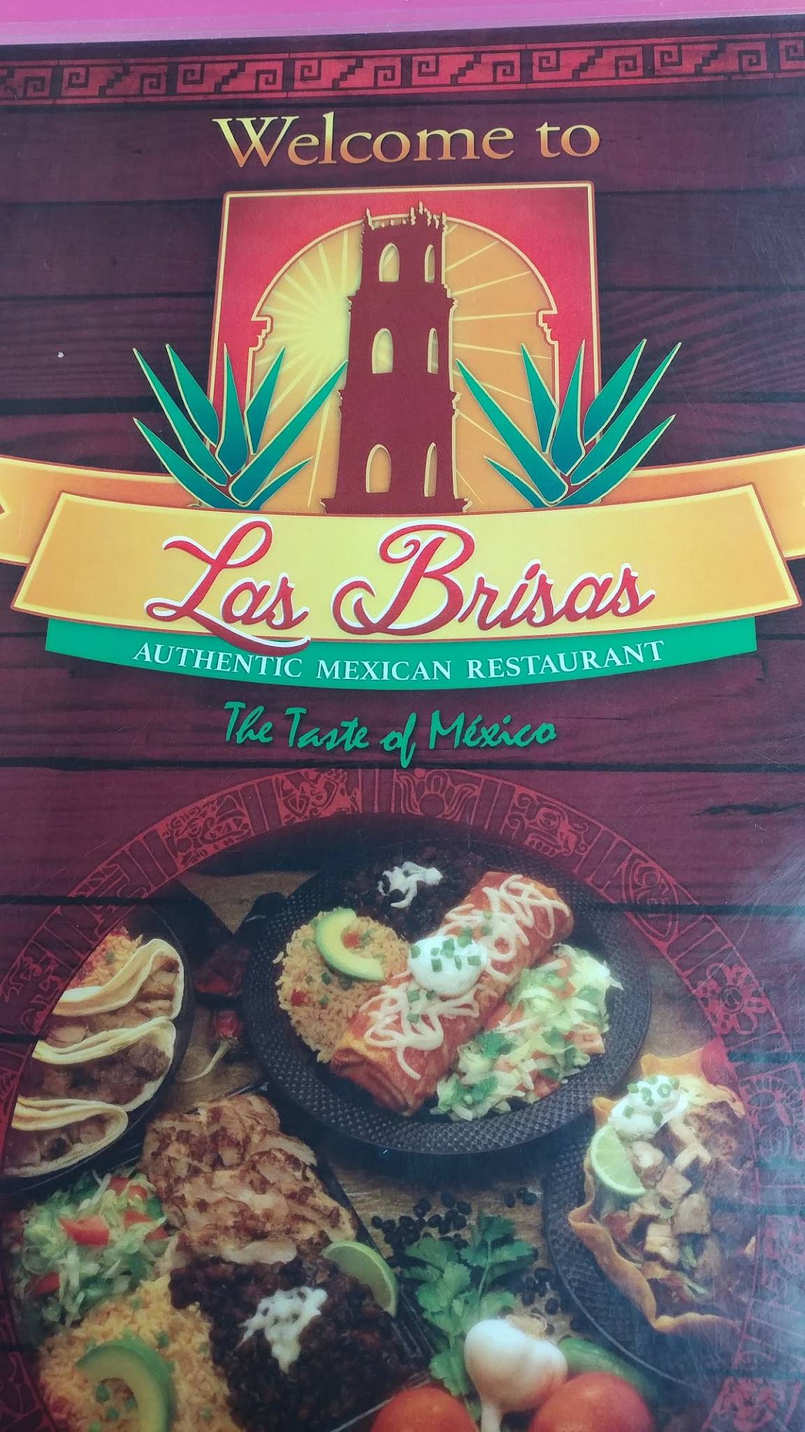 Menu at Las Brisas Mexican Restaurant, Jackson