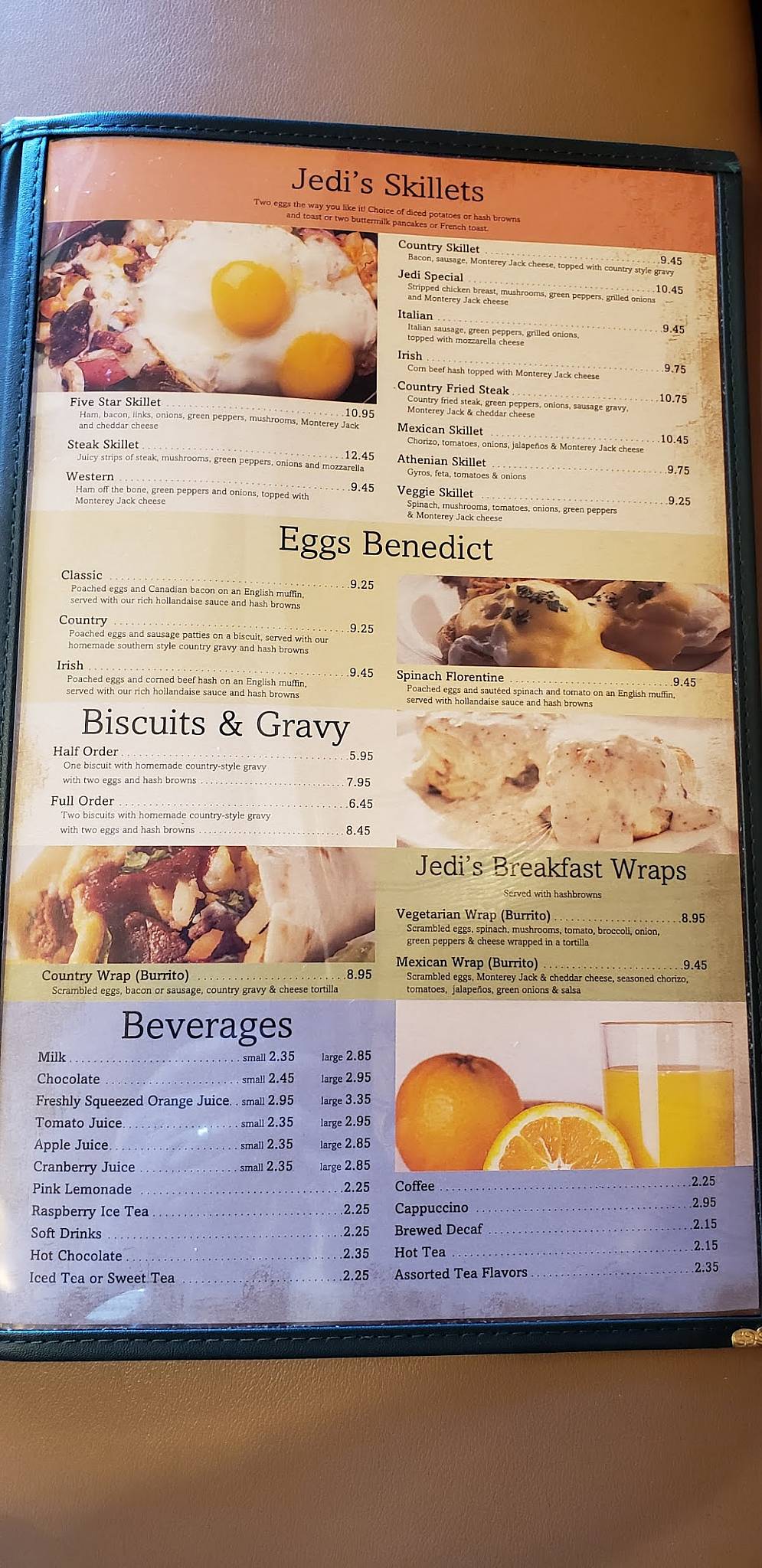 Menu at Jedi's Garden Family Restaurant, Griffith