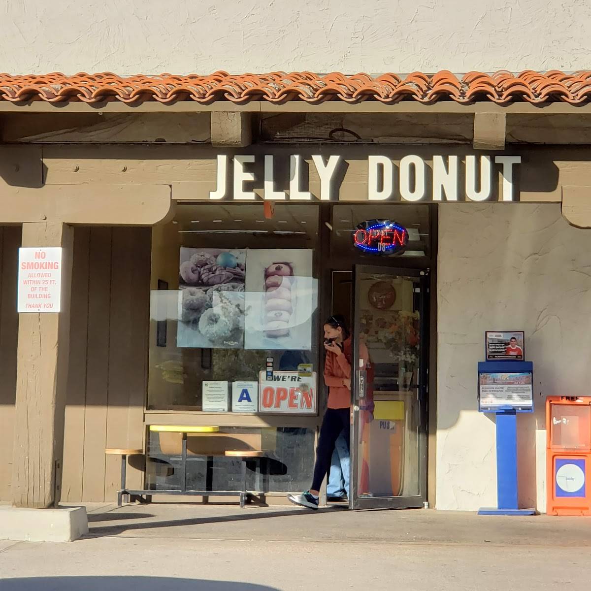 Menu at Jelly Donut restaurant, Palm Springs