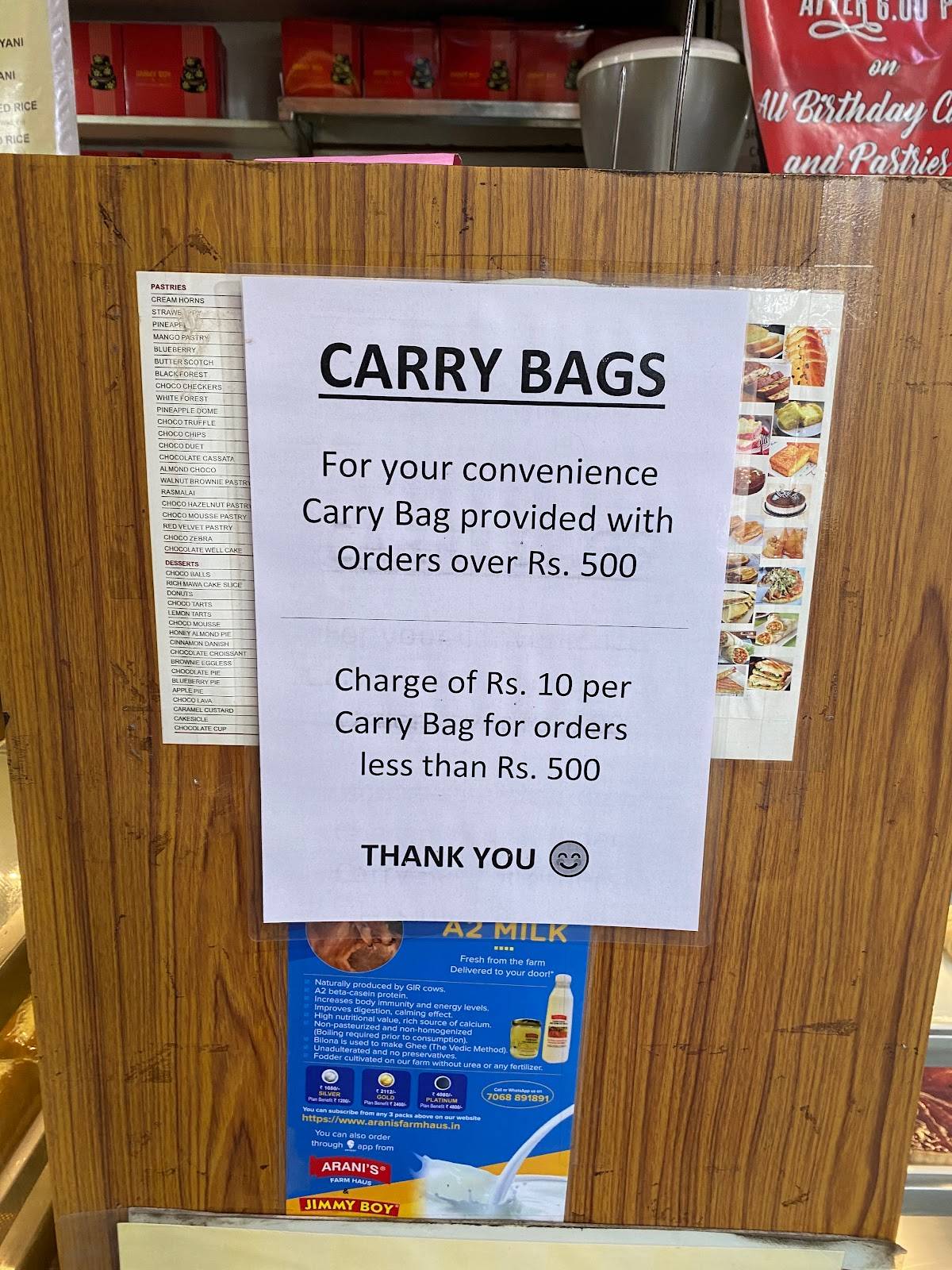 Menu at Jimmy Boy Mahim, Mumbai