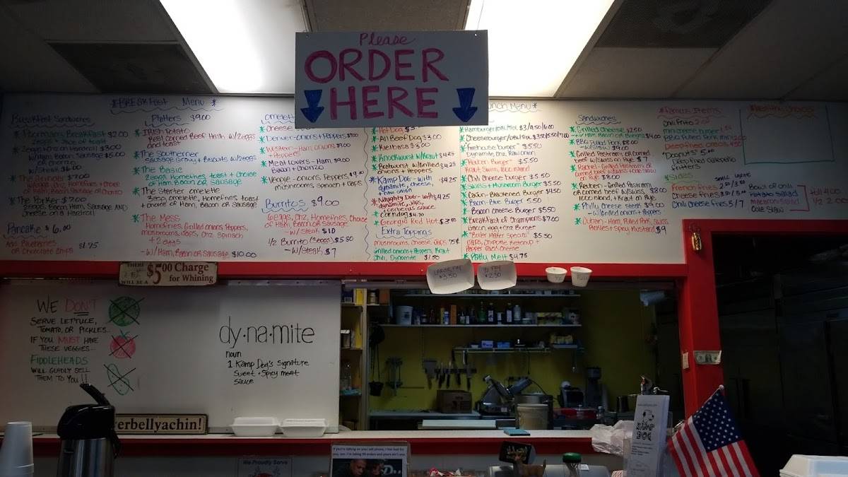 Menu at Kamp Dog restaurant, New London