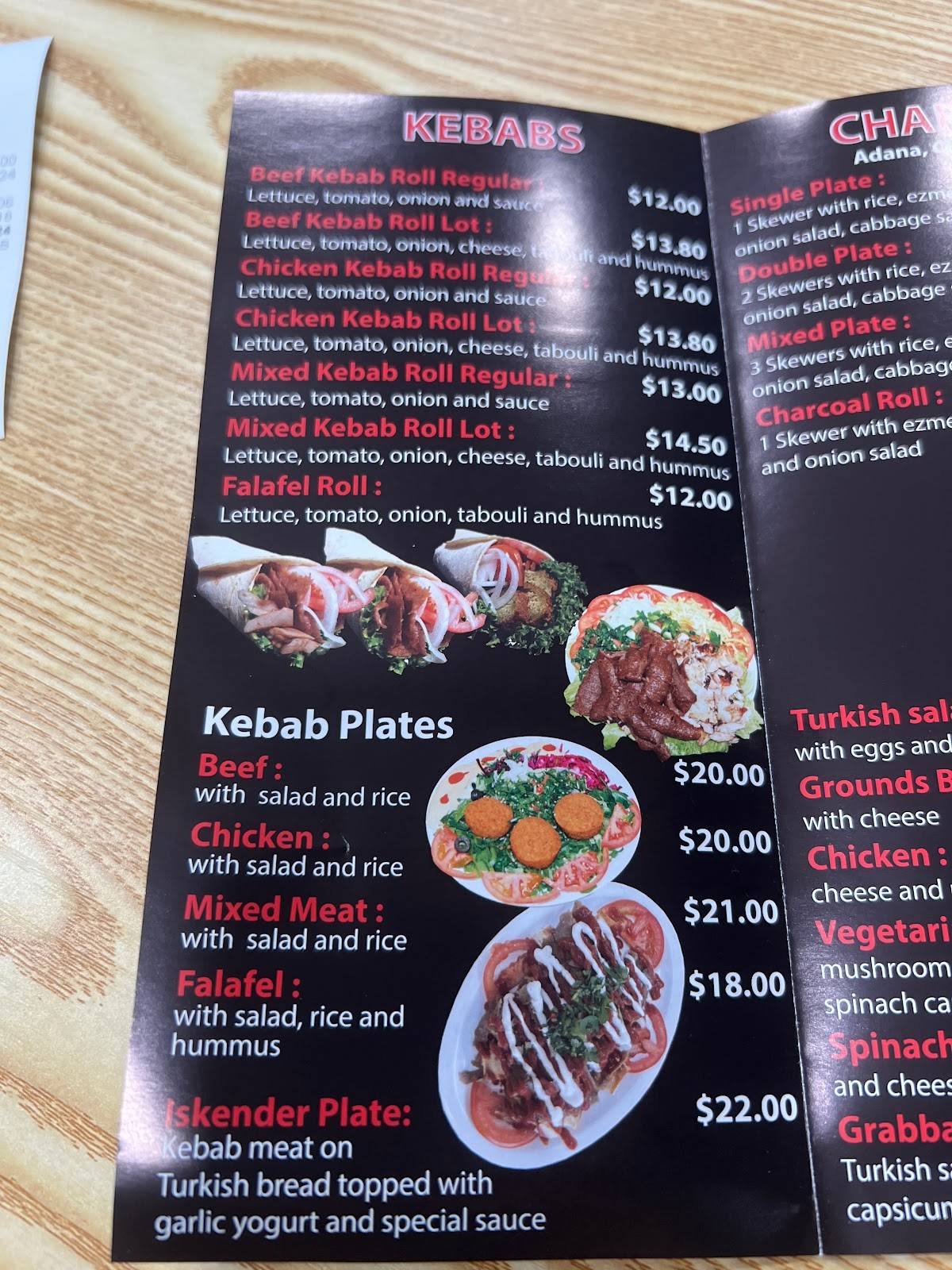 Menu at Grabba Kebab, Quakers Hill restaurant, Quakers Hill