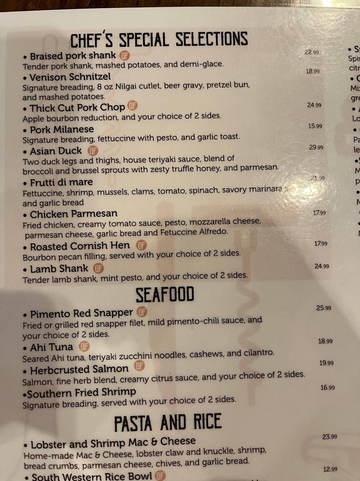 Menu at Kitchen Tales restaurant, Conroe