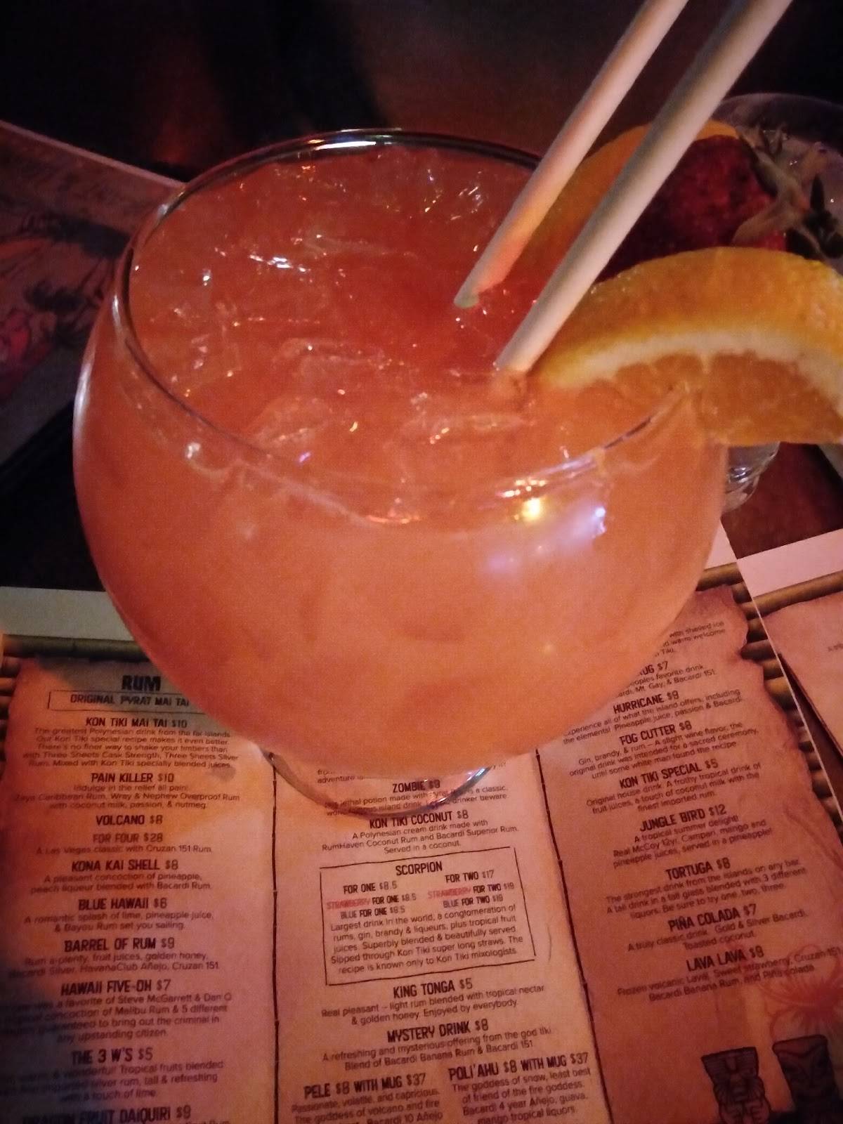 Menu at Kon Tiki Restaurant & Lounge, Tucson